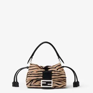 Fendi Baguette® Soft Small Tiger-stripe Print Cavallino Leather Mini-bag - [brown]